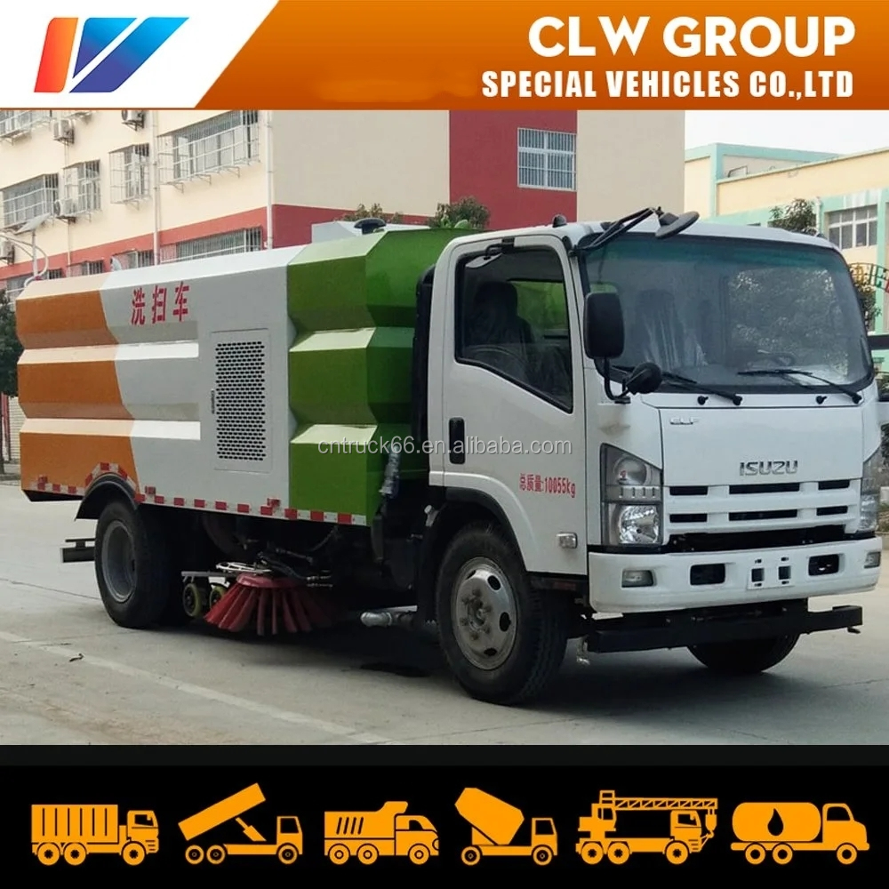 Japan I-suzu 5tons Multi-function Mechanical Cleaning Equipment Road ...