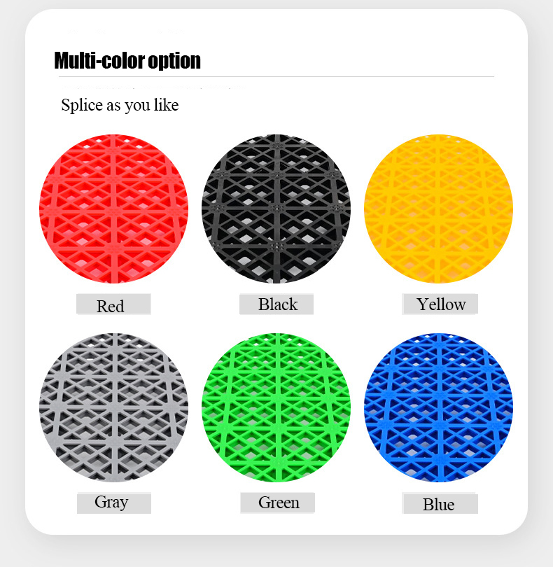 Interlocking Garage Floor Tiles - Rigid Modular Plastic Mats For Car ...