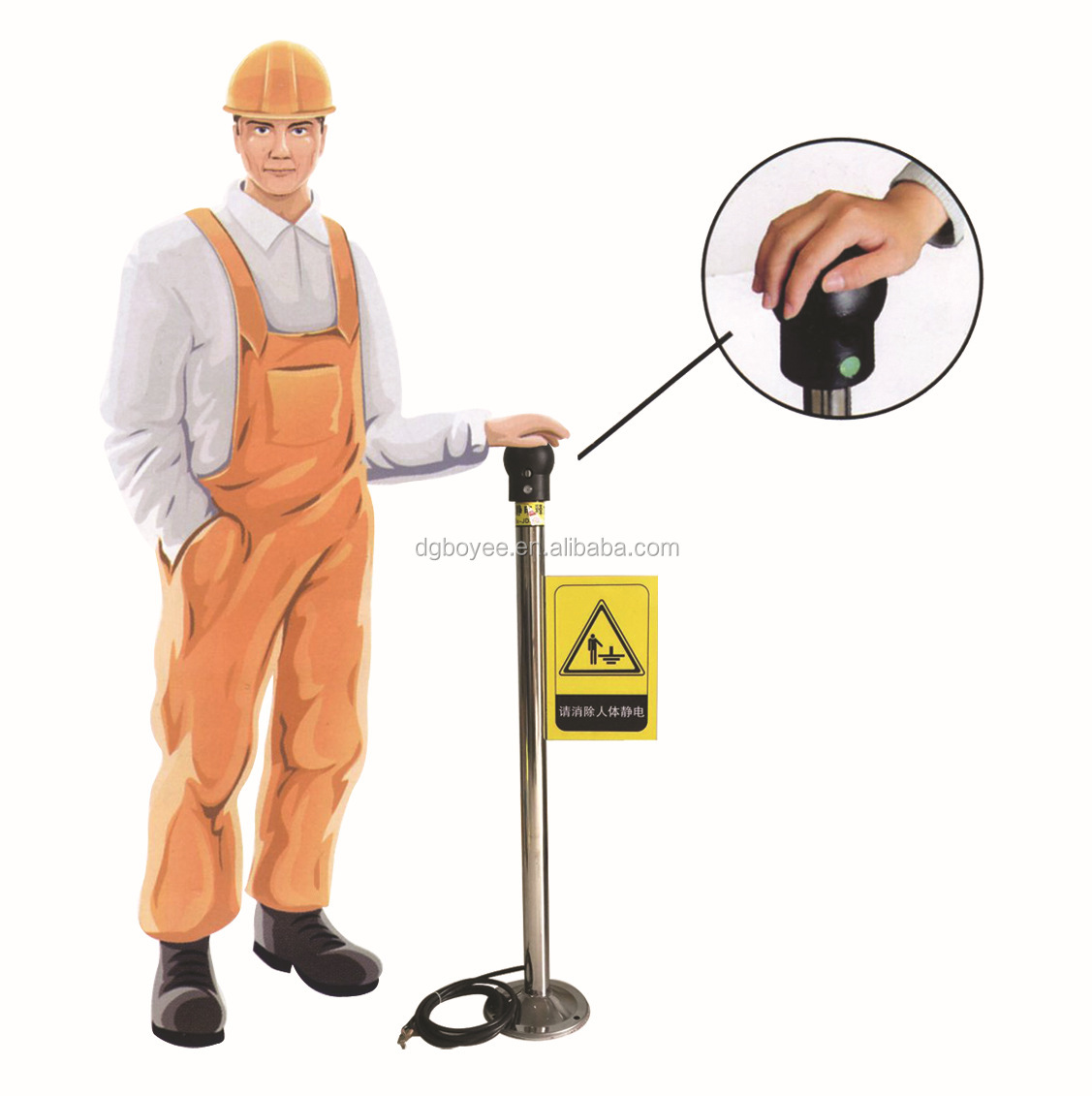 Human Body Electrostatic Discharge Ball With Sound Warning, High ...