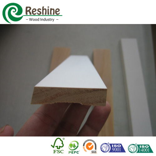 Gesso Primed Pine Solid Wood Baseboard Moulding, High Quality Gesso ...