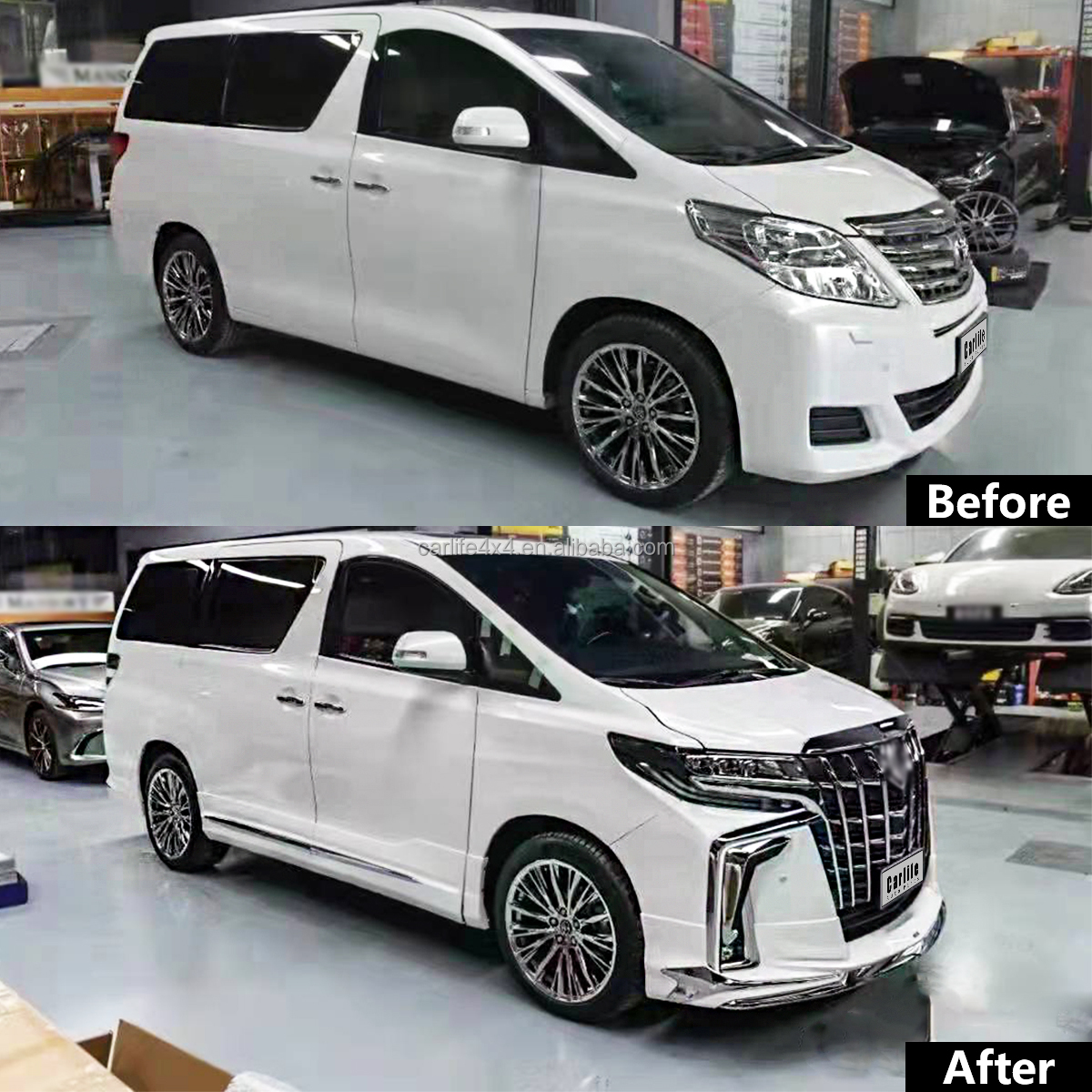 Car Body Kit Alphard 20 Series Parts For Toyota Alphard 2008-2014 ...