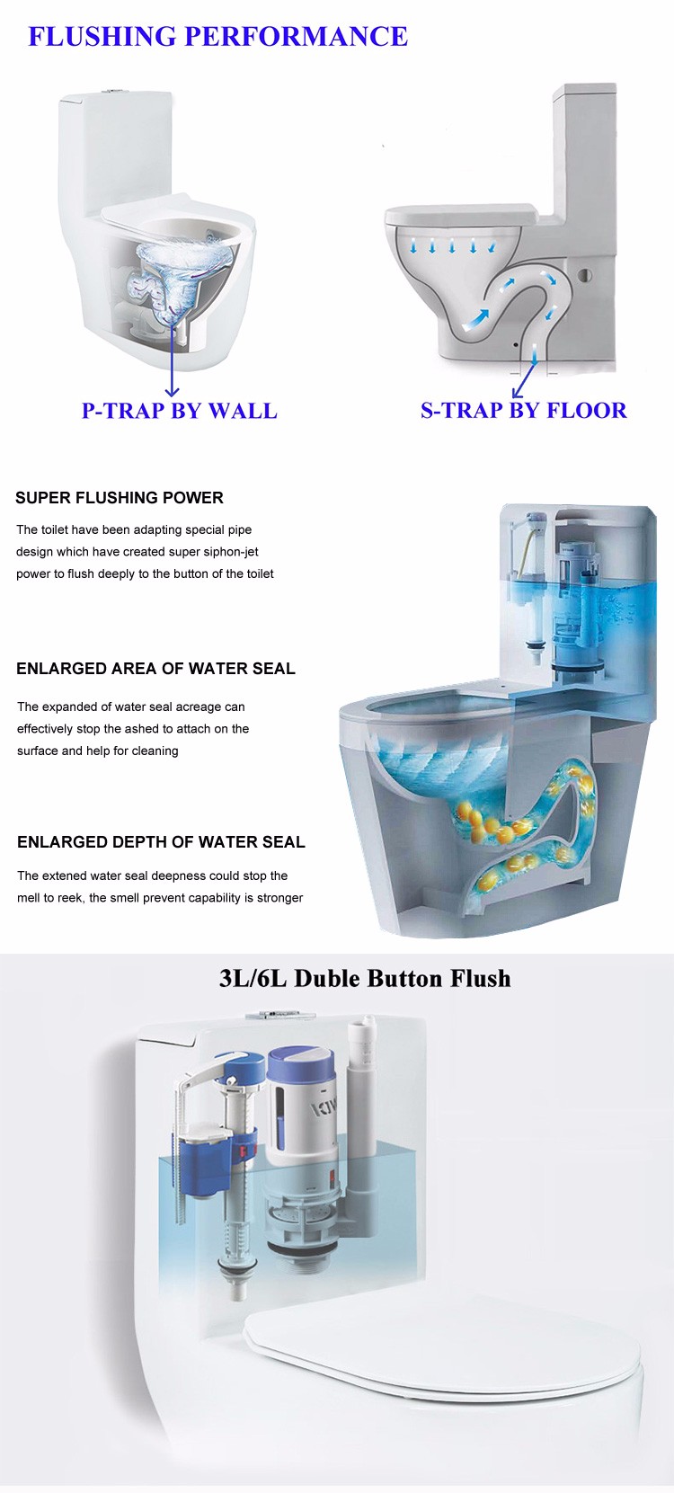 Modern Luxury Wall-hung Japanese Style Flushing Ceramic Bathroom Toilet ...