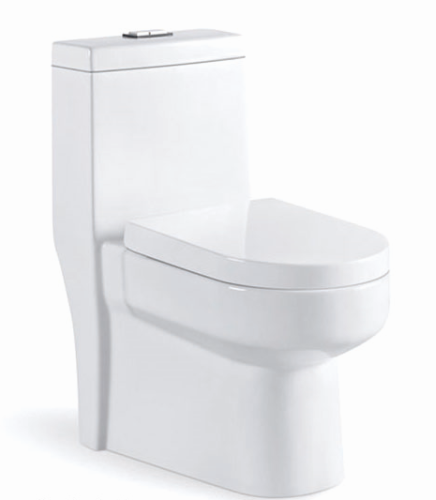 Bathroom Double Cyclone Flushing One Piece Toilet, High Quality ...