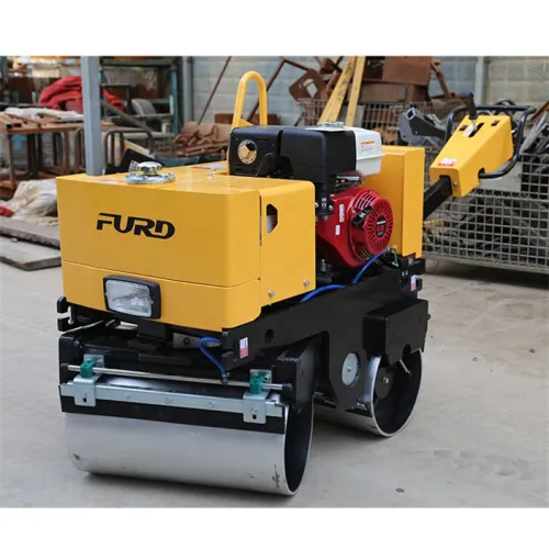 Flexible Turning 800kg Double Drum Vibratory Hand Roller Compactor ...