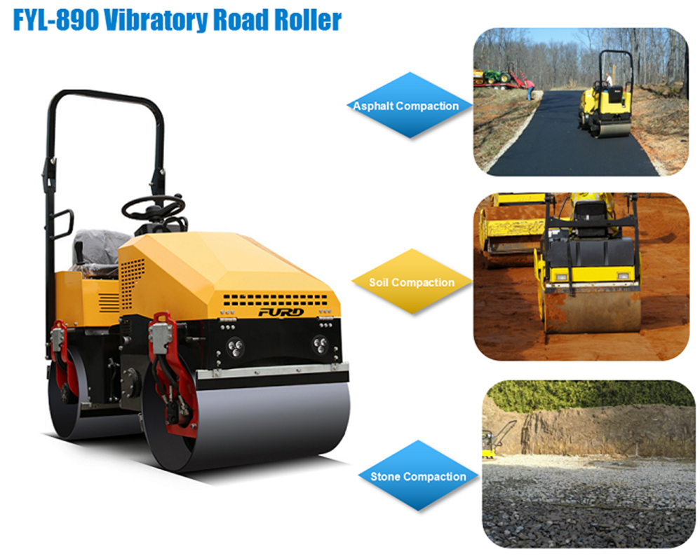 2 ton Vibratory Roller Compactor
