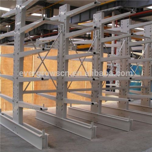 Powder Coating Finished Cantilever Racking For Long Pipe And Irregular ...