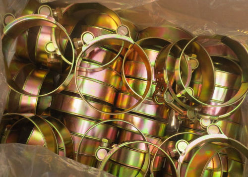 Yellow-zinc Anti-torque Heavy Duty Hose Clamps Carbon Steel For ...