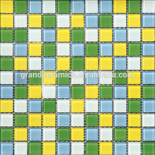 300*300mm Glass Mosiac Tiles Green, High Quality 300*300mm Glass Mosiac ...