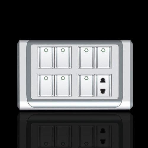 7 Gang Switch +1 Socket, High Quality 7 Gang Switch +1 Socket on ...