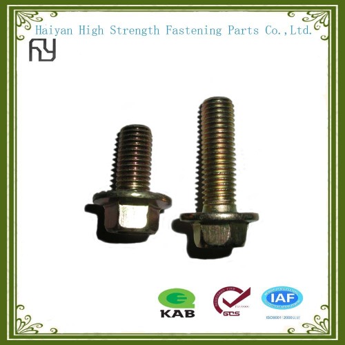 High Strength Color Zinc Plating Carbon Steel Flange Bolt, High Quality ...