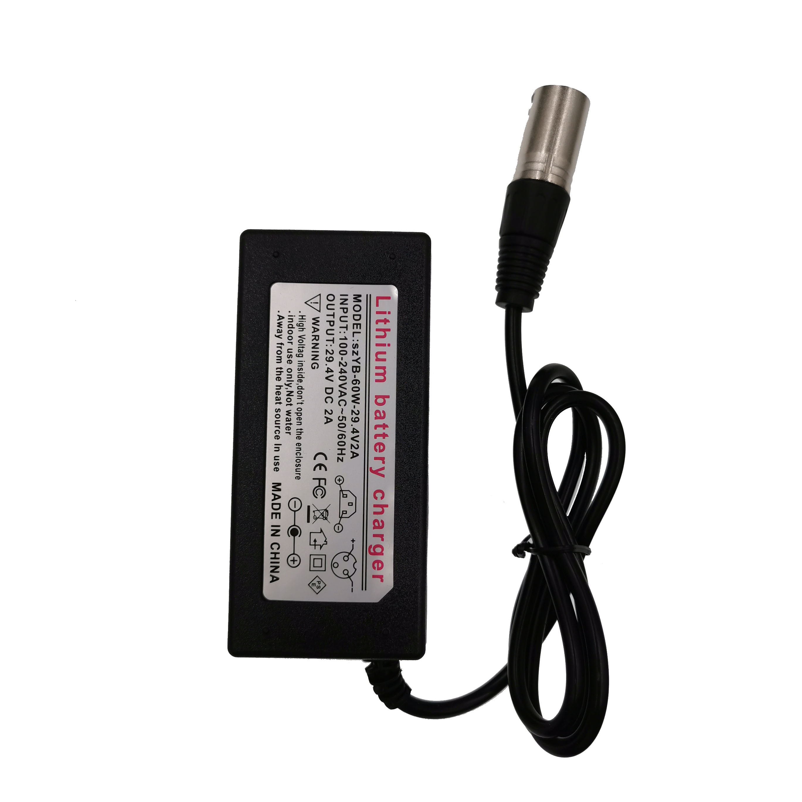 29.4v 2a Charger For 24v 25.2v 25.9v 29.4v 7s Lithium Battery Pack 29 ...