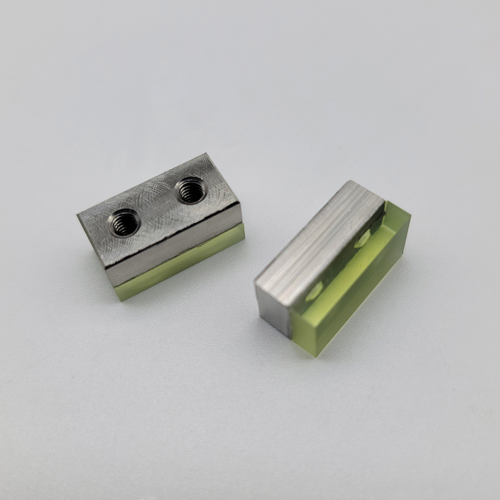 ส่วนประกอบระบบอัตโนมัติ Pu Coated Blocks ที่มี 2 Hole Thread ...