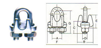 Drop Forged Wire Rope Clips Us Type, High Quality Drop Forged Wire Rope ...