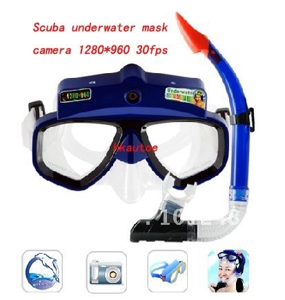 Special Underwater Scuba Mask Camera With High Resolution 1280 X 960 ...