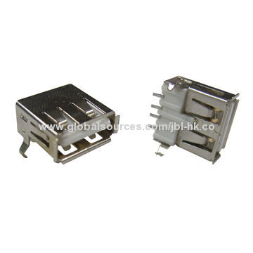 Smt Usb Connector With A-type 2.0, Female, Dc 30v 1a Rating, 3,000 ...