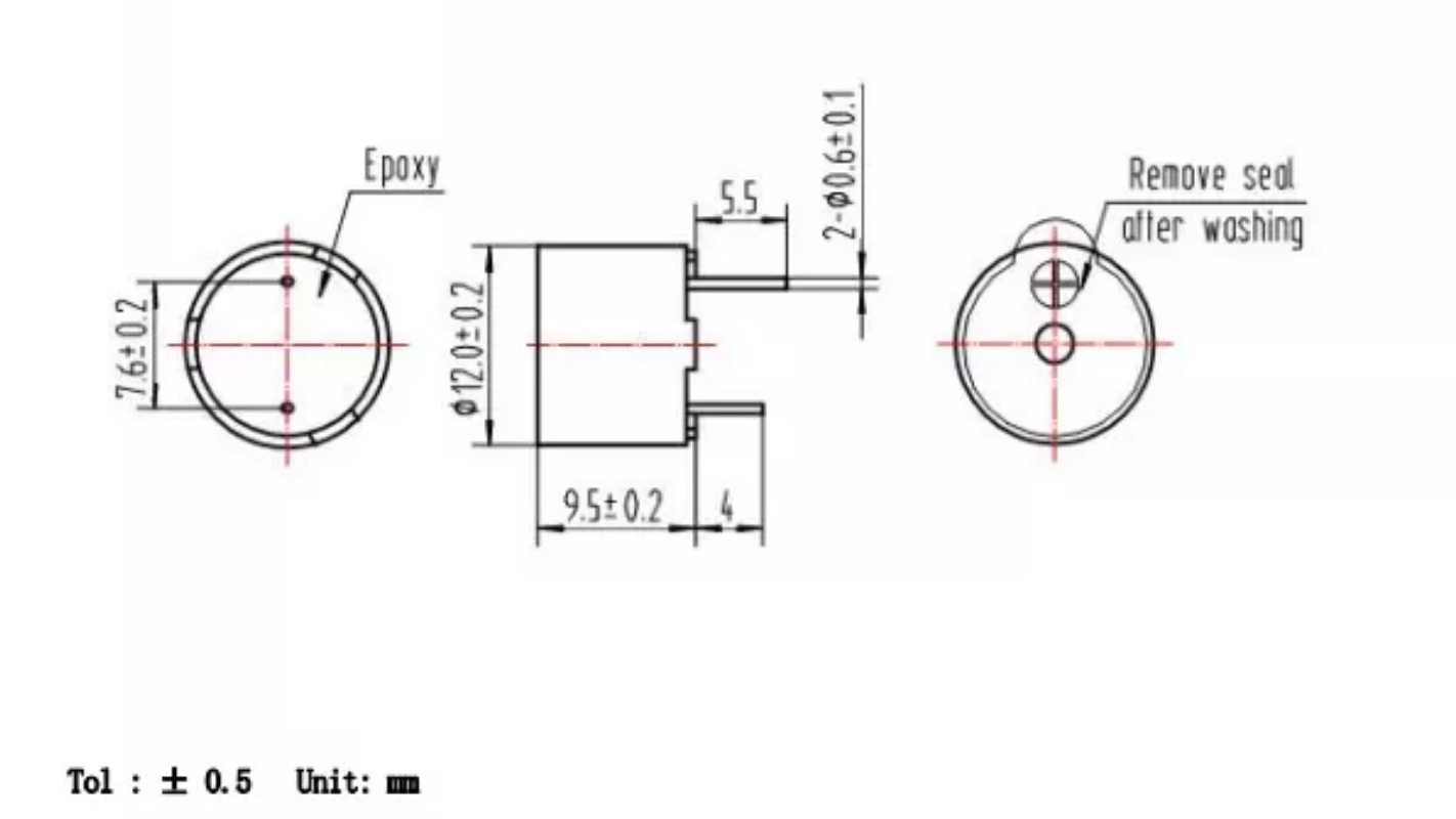 Magnetic Buzzer 12x9.5mm 3V DC Dip-PCB with Pin China Manufacturers ...