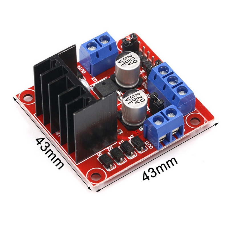 L298n Motor Driver Board Module L298 Stepper Motor Smart Car Breadboard ...