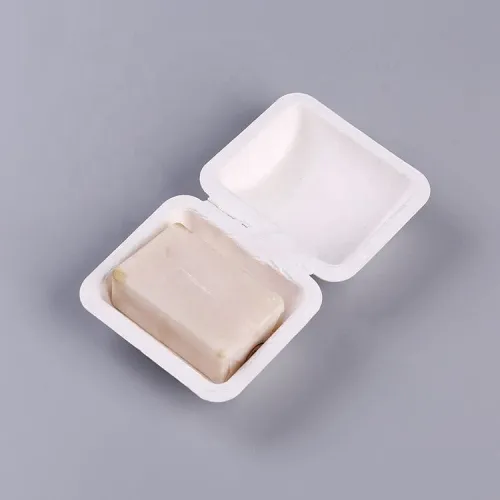 Eco-friendly Clamshell Paper Pulp Box Packaging, High Quality Eco ...