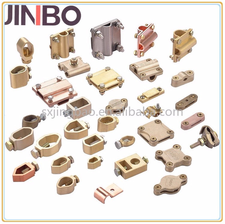 Earthing System: C-type Copper Grounding C Clamp Connection, High ...