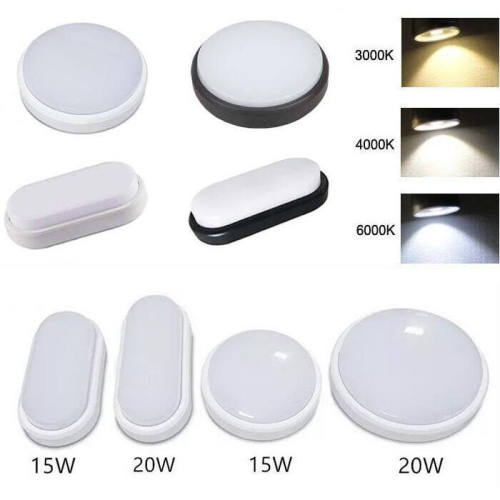 Outdoor Wall Mounted Round Daylight White Plastic Led Bulkhead Light ...
