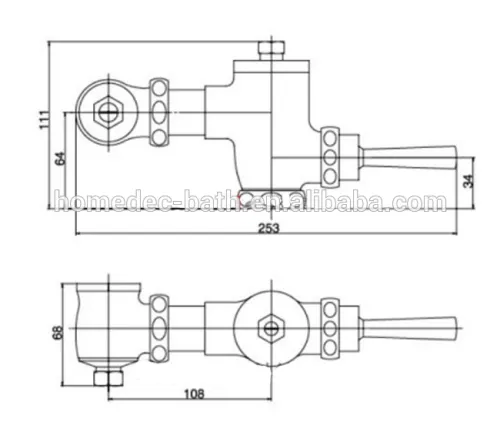 Time Delay Self Closing Valve 3/4" Toilet Flush Valve, High Quality ...