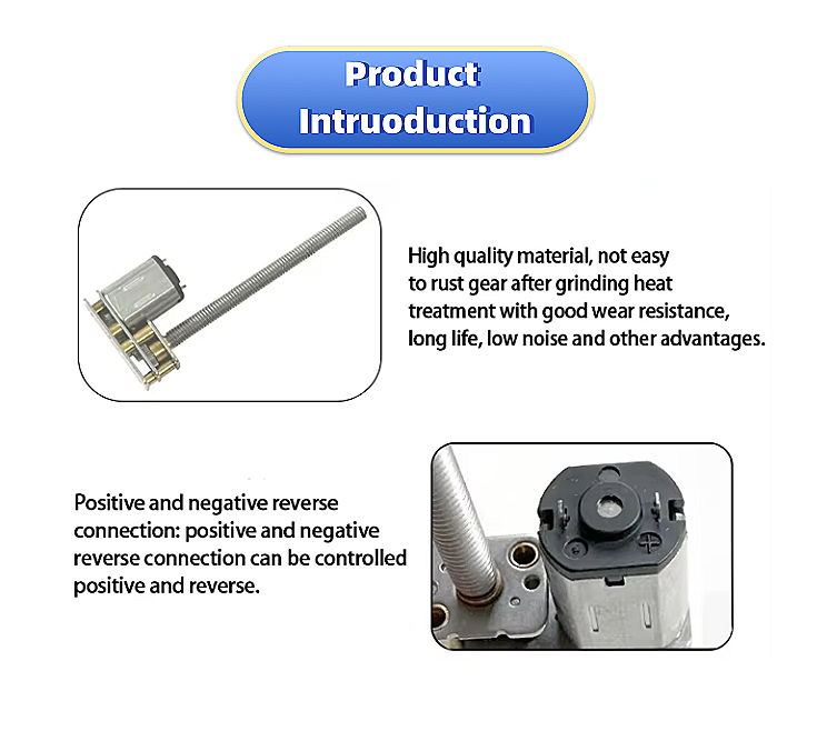 Customizable N20 Dc Motor With Threaded Groove And Long Shaft For Toy ...