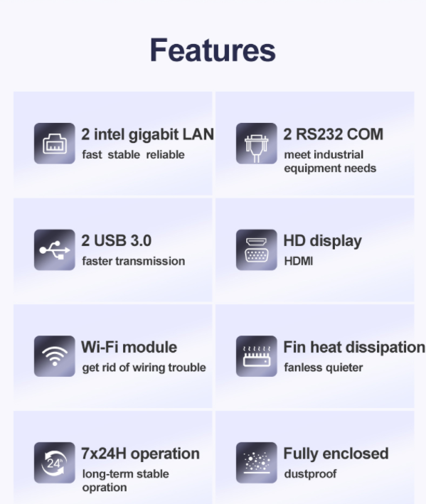 Dual Ethernet Dual Com Industrial Mini Pc Intel คุณภาพสูง Dual Ethernet ...