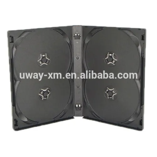 22mm Black 4 Discs Dvd Case /22mm Dvd Box For 4 Discs, High Quality ...