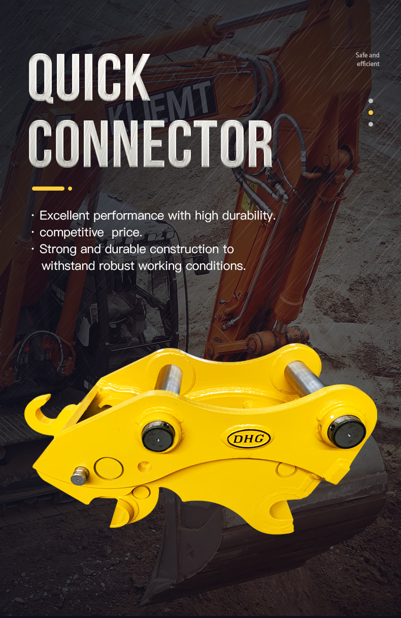 Dhg Mini 17 Excavator Hydraulic Double Lock Quick Coupler - Hot Sale ...