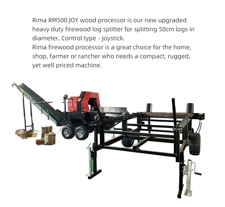 Gasoline/pto Engine Firewood Processor 30 Ton Max Log Diameter 500mm ...