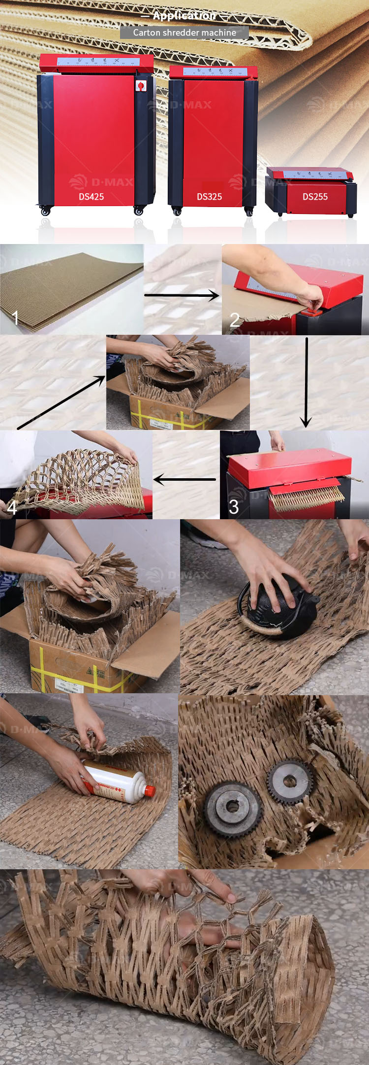 Commercial Waste Corrugated Cardboard Recycling Machine For Carton Box ...