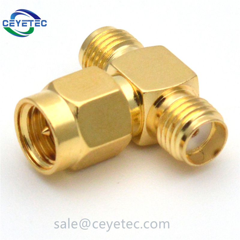 Online Sma Male To Sma Female Dual Sma Female T-type Adapter, High ...