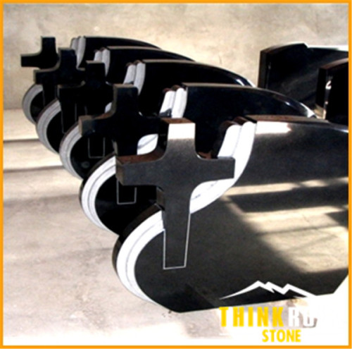 Black Granite Memorial Tombstone Monument Slab For Material, High ...