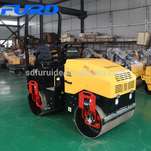 Tandem Soil Compactor With Single Vibrating Drum (fyl-900), High ...