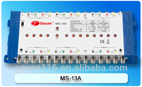 Satellite Multiswitch Amplifier With 13 Inputs, High Quality Satellite ...