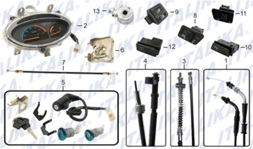 Piezas De Italika Cs125, alta calidad Piezas De Italika Cs125 en ...