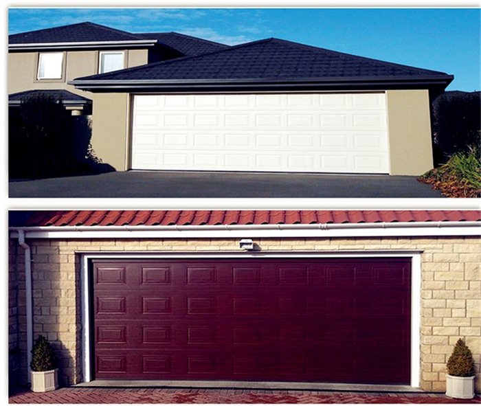 New Design Fireproof Ce Ccerificate Classic Pattern Pu Garage Door ...