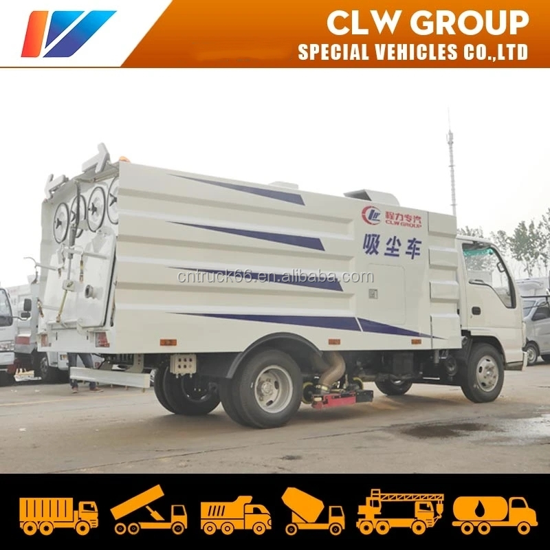 Japan I Suzu 5cbm Snow Road Sweeping Machines Vacuum Cleaner Truck Road ...