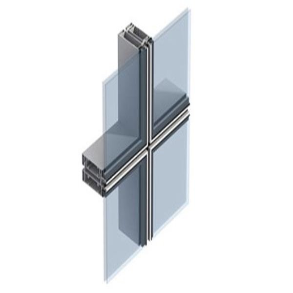 Standard Aluminium Unitized Curtain Walls Extruded Profile, High ...