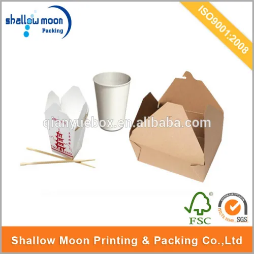 Custom Food Packaging Box Disposable Food Packaging Take Away Box