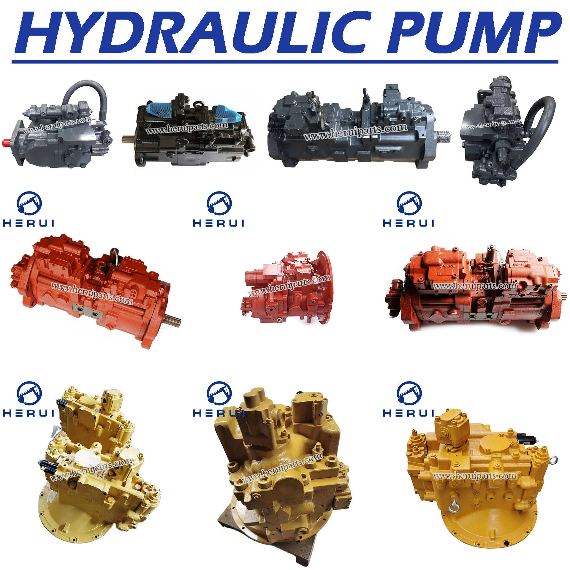 Hydraulic Main Pumps For Caterpillar 306.5, 307.5, 308.5 (part No. 487 ...