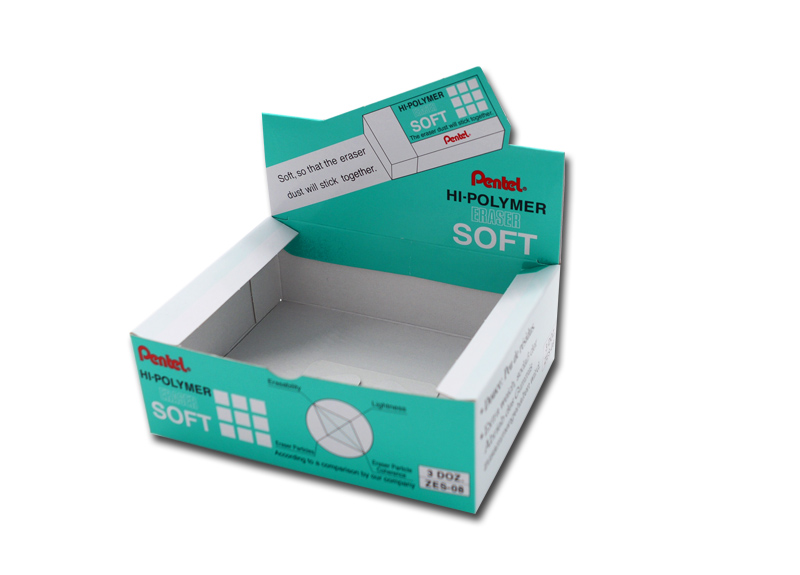 Rubber Stationery Color Display Box, High Quality Rubber Stationery ...