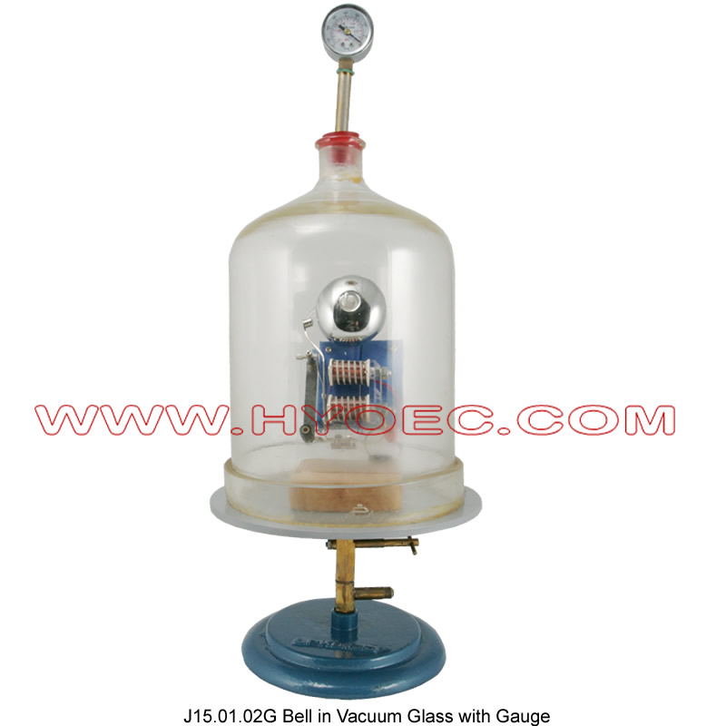 School Physics Lab: Bell In Vacuum Glass With Gauge, High Quality ...