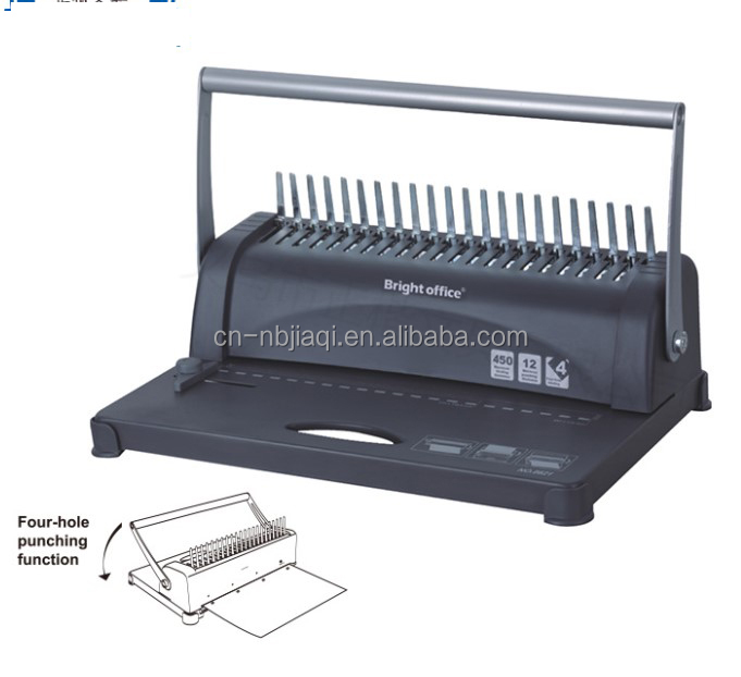 Manual A3 A4 Size Plastic Spiral Comb Binding Machine, High Quality ...