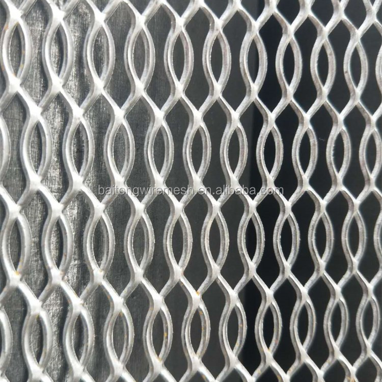 Expanded Metal Mesh Sheets In Pallets - Black Mesh Sheets From Factory ...