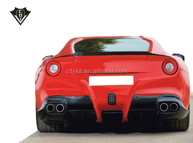 Carbon Fiber Supercar Body Kit For Ferrari F12 - Rz Rear Diffuser, High ...