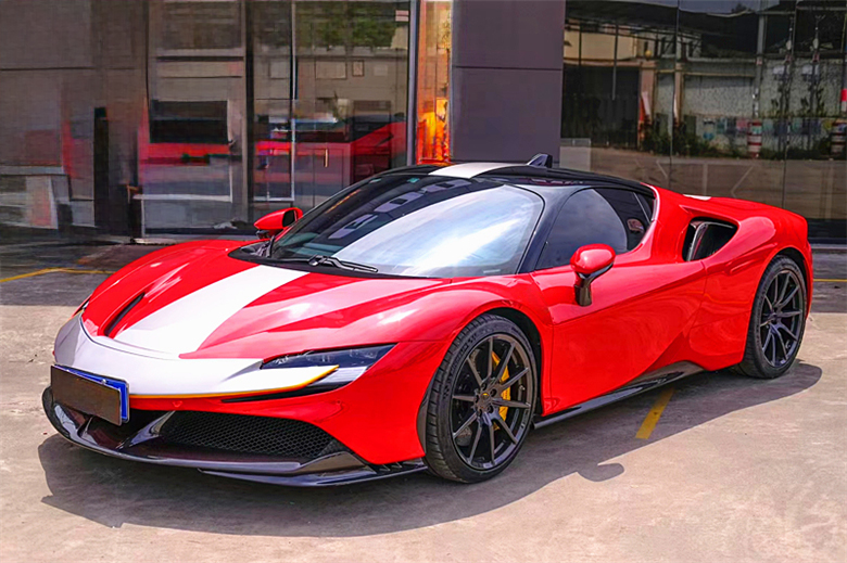 Oem Style Carbon Fiber Bodykit Front Bumper For Ferrari Sf90 Carbon ...