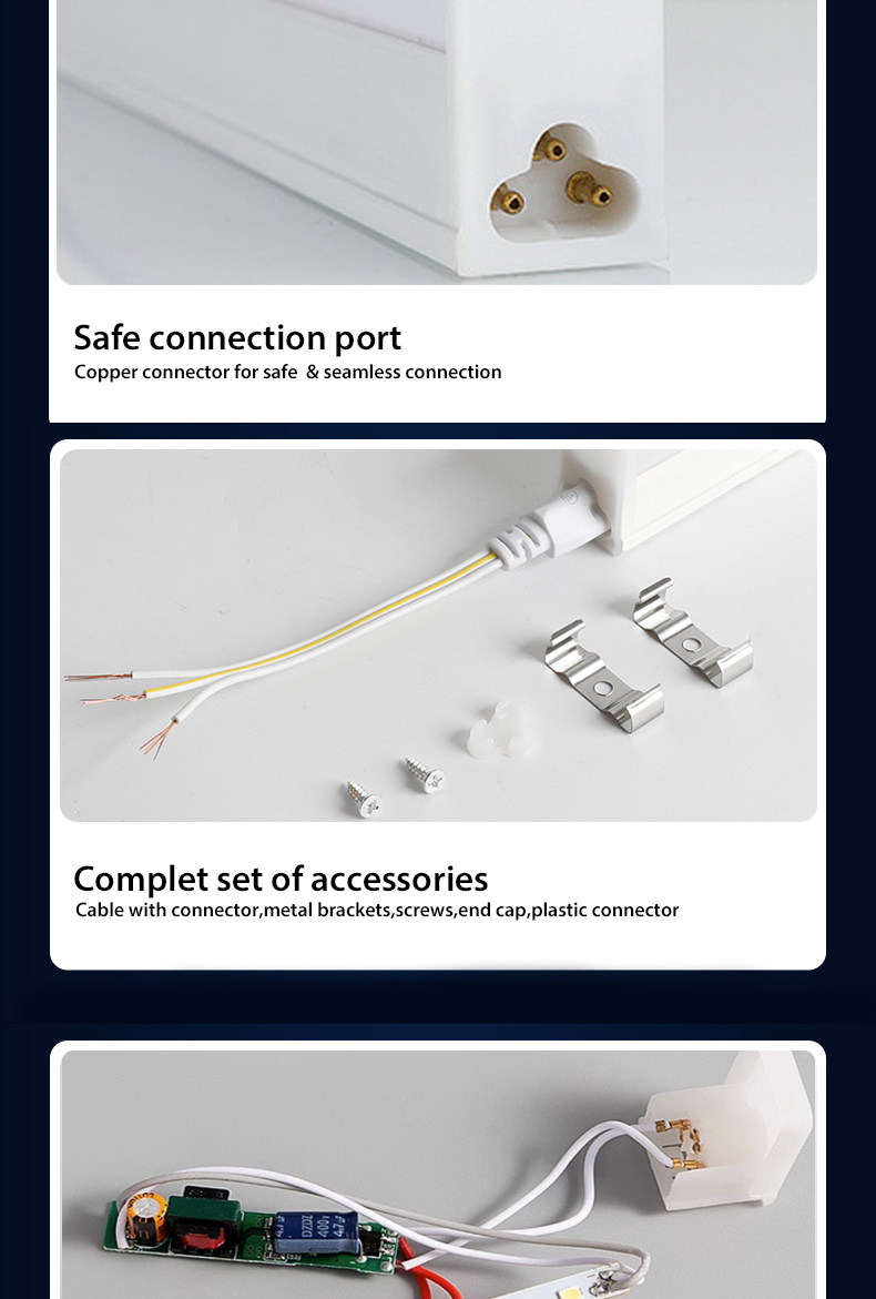 Ce Linkable Integrated Led T5 Light Tube, 2ft, 9w 800 Lumens, 5000k ...