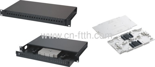 19 Inch Rack Mount Fiber Optic Patch Panel , High Quality 19 Inch Rack ...