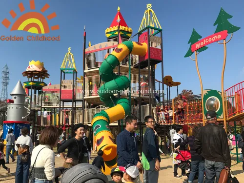 Large Custom Outdoor Tube Slide For Kids, High Quality Large Custom ...